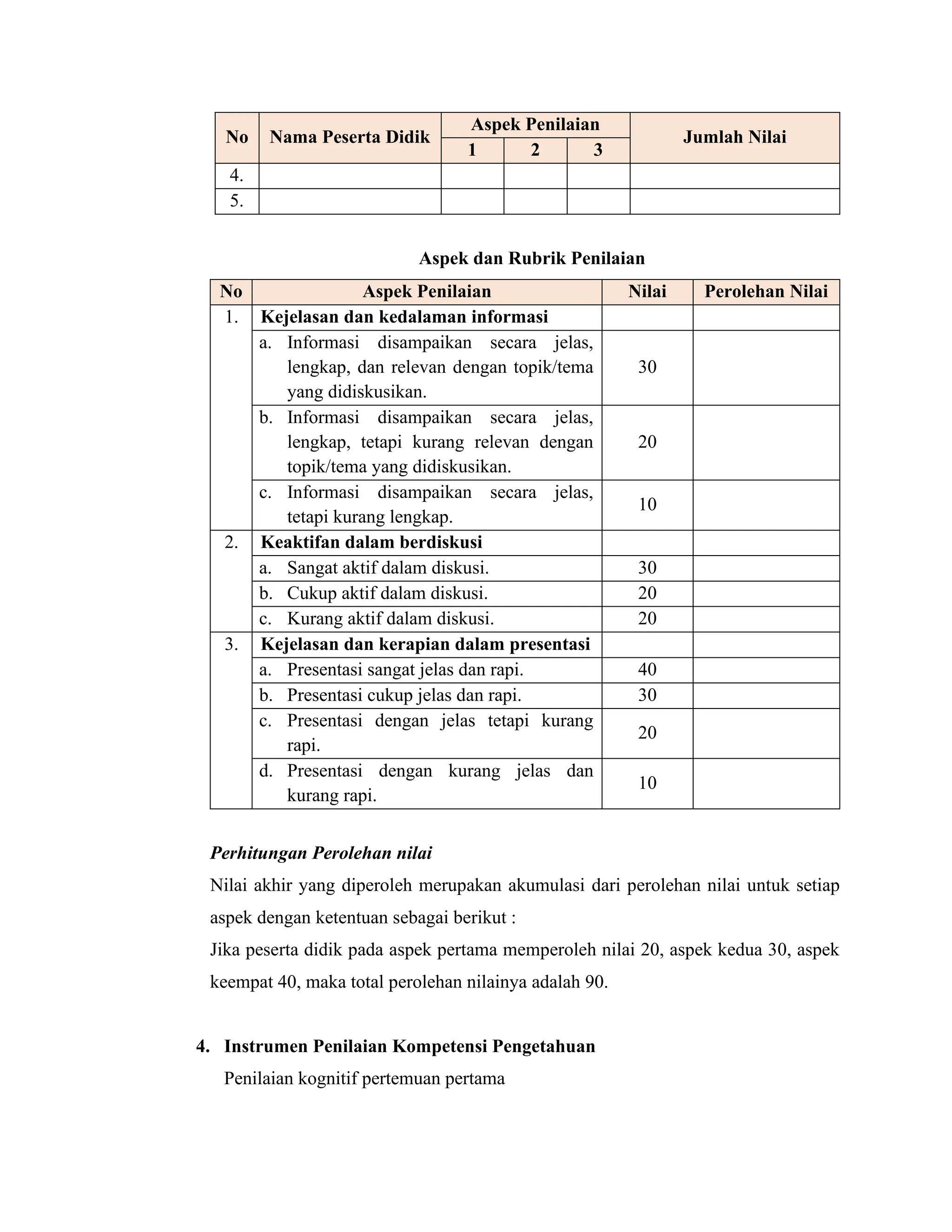 Rpp kelas 4 SD kurikulum rencana pembelejaran | PDF