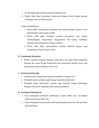 Rpp kelas 4 SD kurikulum rencana pembelejaran | PDF