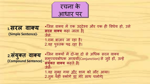 Vakya vichar ki paribhasha,bhed, ang, examples | PDF