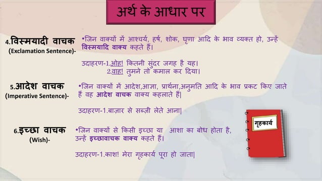 Vakya vichar ki paribhasha,bhed, ang, examples | PDF