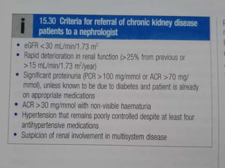 Diagnosis , staging , clinical features and management of CKD | PPTX