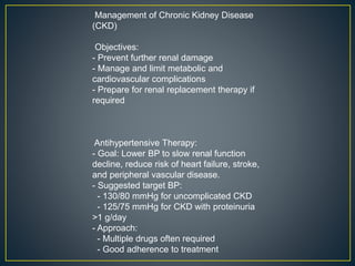 Diagnosis , staging , clinical features and management of CKD | PPT