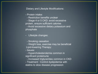 Diagnosis , staging , clinical features and management of CKD | PPTX