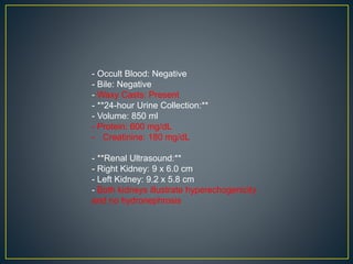 Diagnosis , staging , clinical features and management of CKD | PPTX