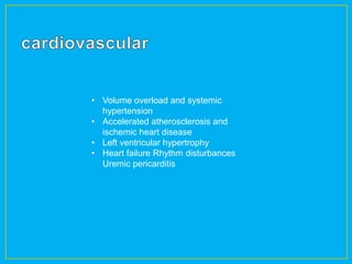 Diagnosis , staging , clinical features and management of CKD | PPTX