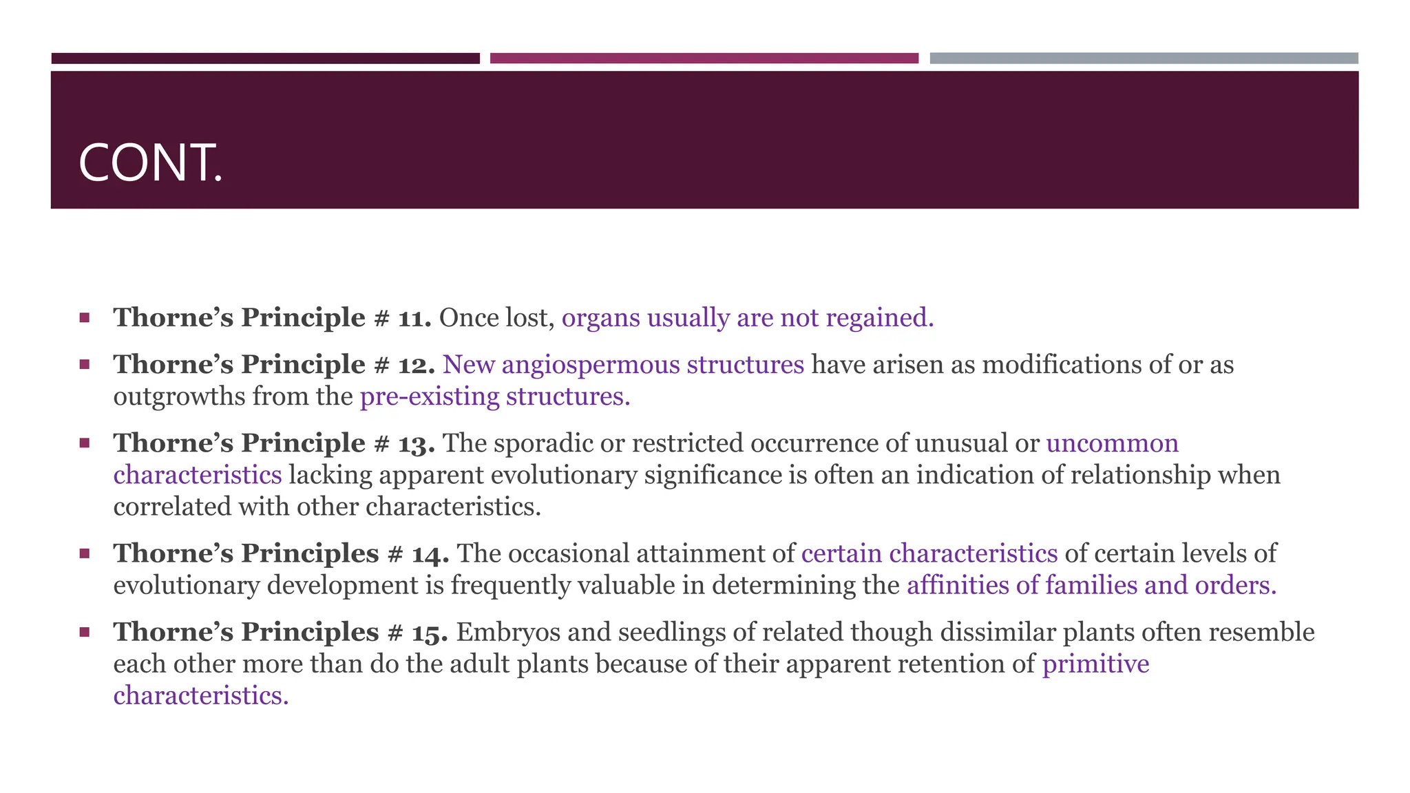Dalghren, Thorne and Stebbins System of Classification of Angiosperms ...