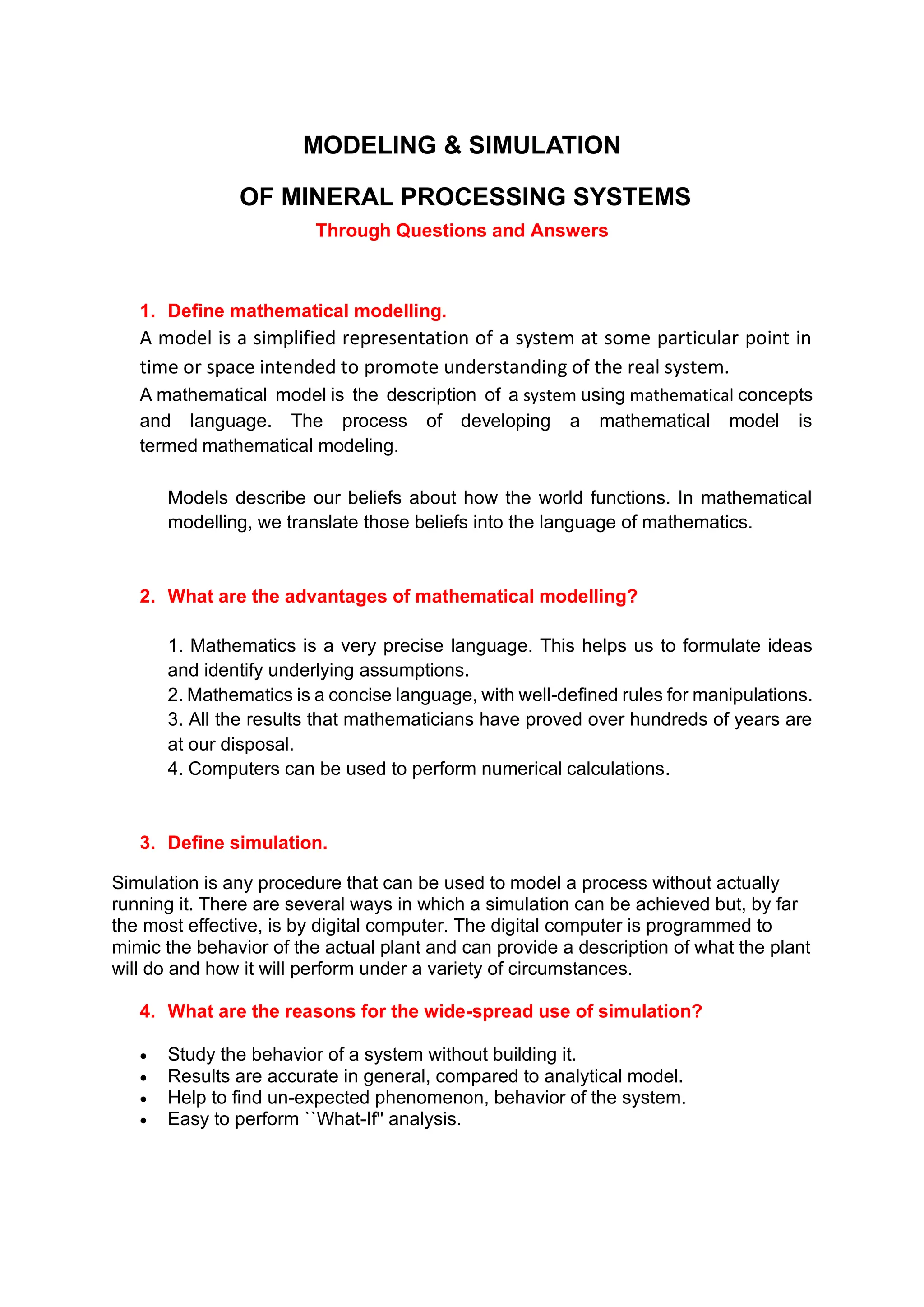 Modelling and simulation of mineral processing systems.pdf