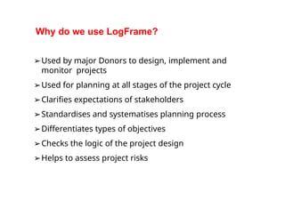 Preparing Logframe - How and elements in it | PPT