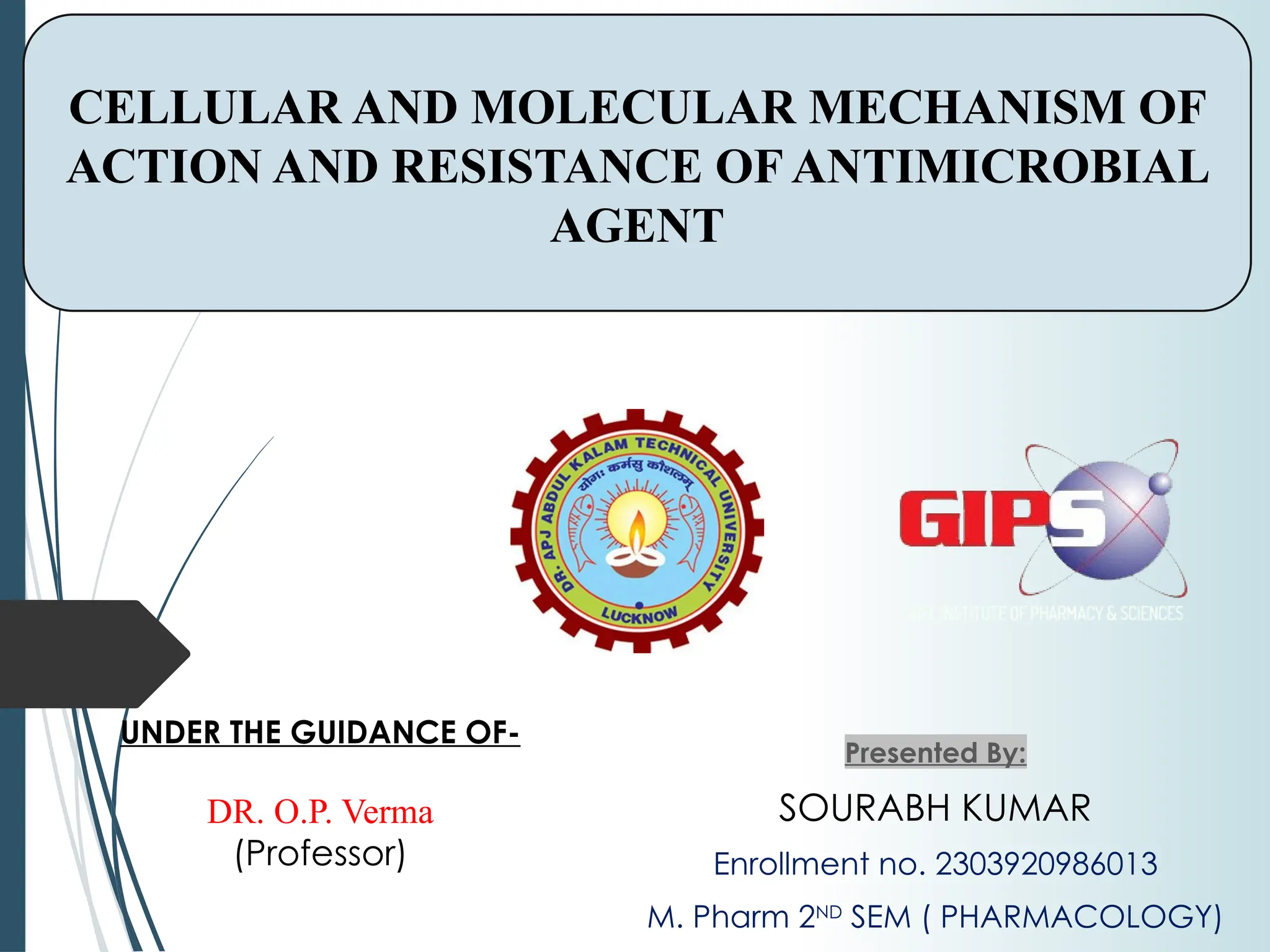 CELLULAR AND MOLECULAR MECHANISM OF ACTION AND RESISTANCE OF ...