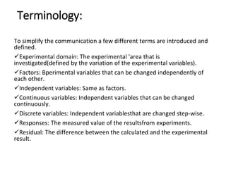 Design and analysis of experiment: Aim of Experiment and Experiment in ...