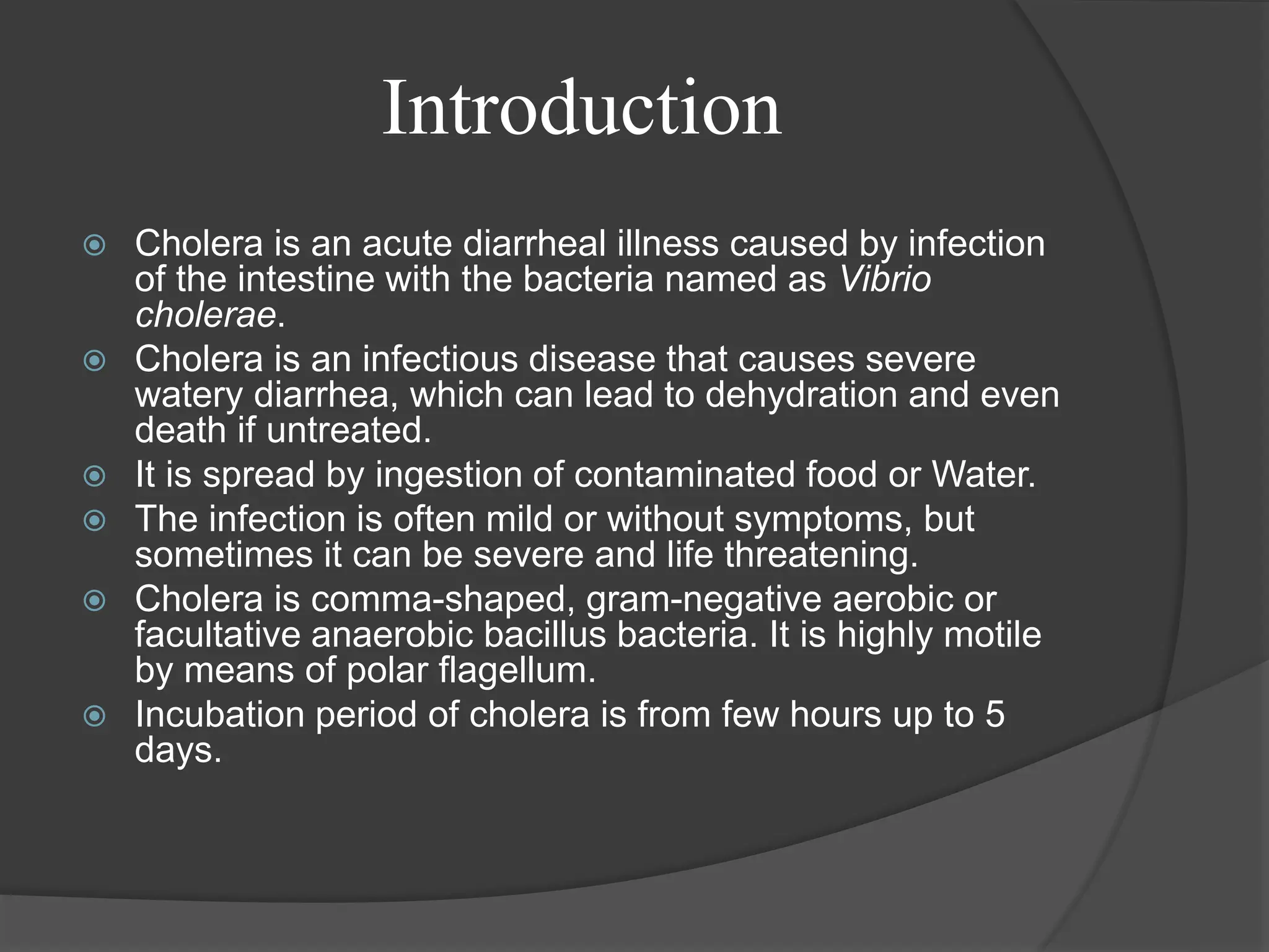 Cholera :Symptom, Diagnosis, prevention and treatment | PPTX ...
