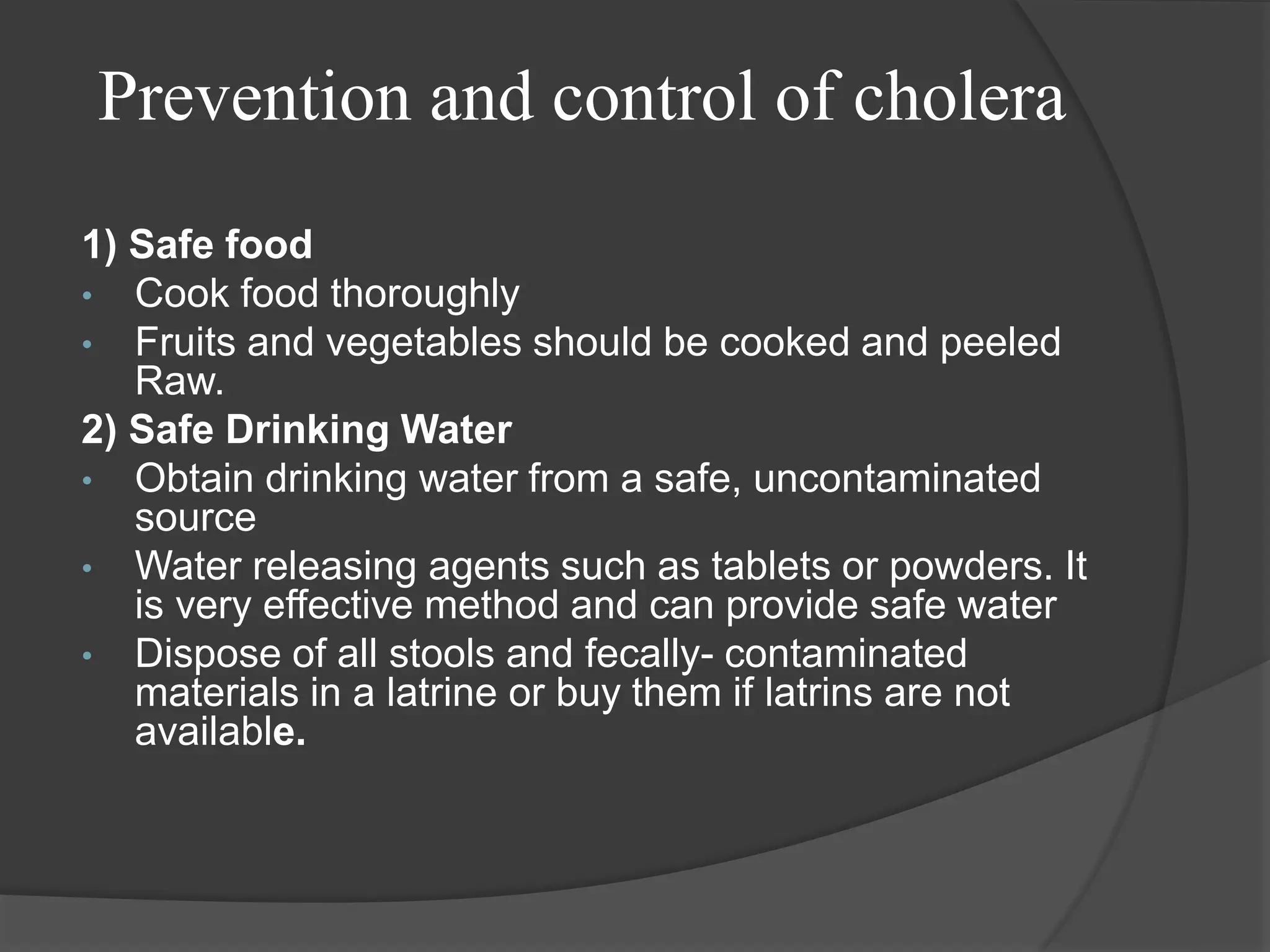 Cholera :Symptom, Diagnosis, prevention and treatment | PPTX ...