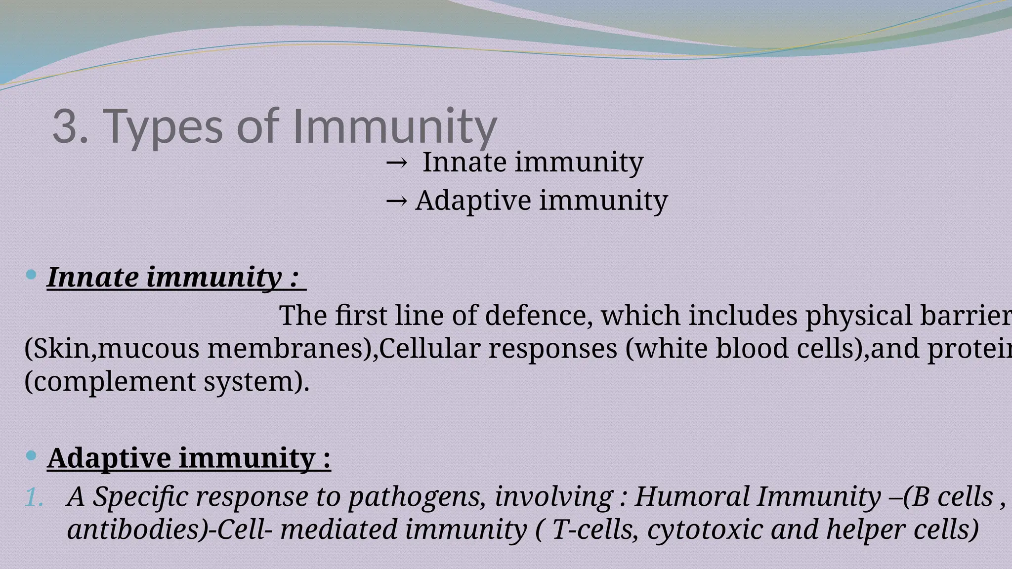 Types of immunity -Immune system and immunotechnology | PPTX