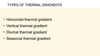 Thermal gradient in climatology , terms and idea | PPT