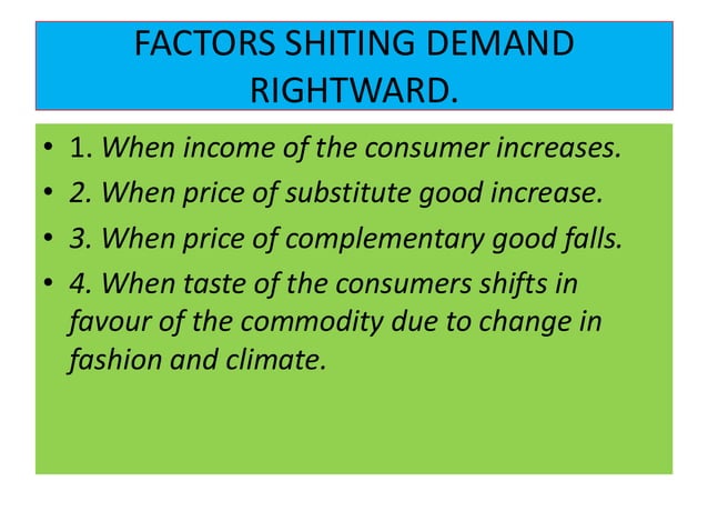 Contraction and expansion in demand class 11 Economics | PDF