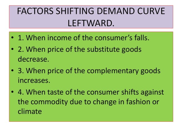 Contraction and expansion in demand class 11 Economics | PDF
