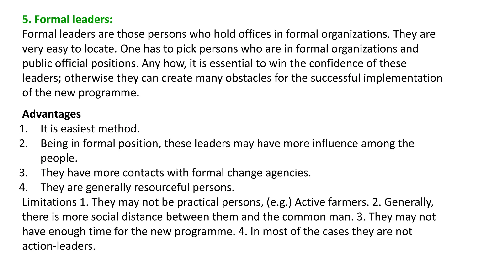 Leader and leadership classification and types | PPT