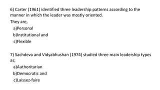 Leader and leadership classification and types | PDF