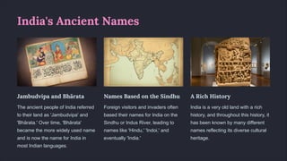 INDIA, That Is Bharath 6th class Social Exploring the world | PDF