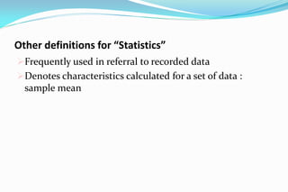 Biostatistics for better understanding of data collected and analysing ...