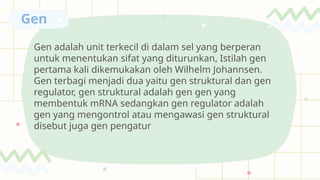 MATERI GENETIK BIOLOGI DAN SINTESIS PROTEINKELAS XII SMA | PPTX