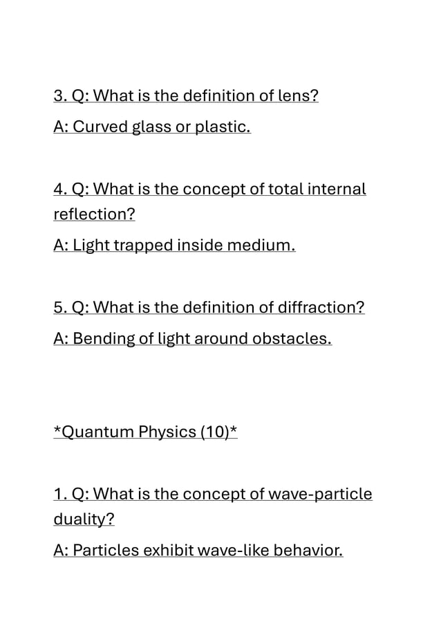 General science questions for High school students | PDF
