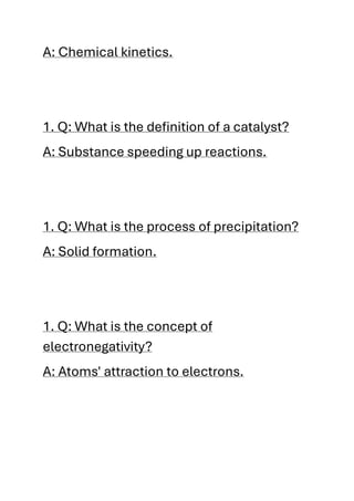 General science questions for High school students | PDF