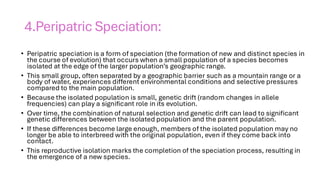 About modes of Speciation and examples and factors influencing it | PPT