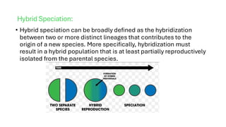 About modes of Speciation and examples and factors influencing it | PPT