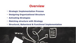 Strategy implementation in strategic management | PPTX