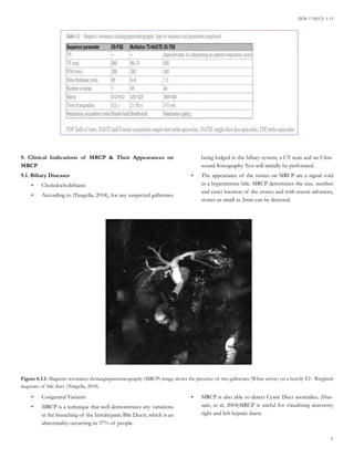 Magnetic Resonance Cholangiopancreatography (MRCP): Innovations in Non ...