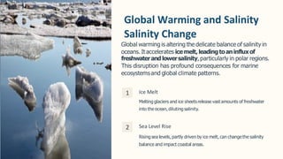 Factors causing variations in salinity levels and their impacts on ...