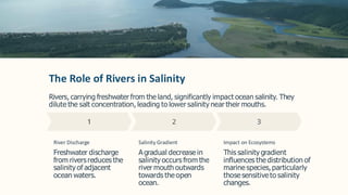 Factors causing variations in salinity levels and their impacts on ...