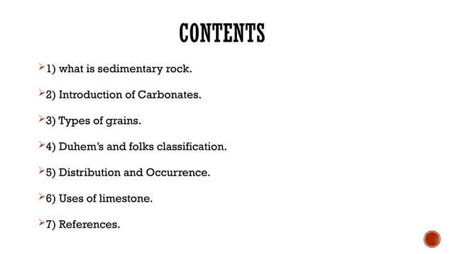Introduction And Classification Of Limestone.pptx | Geology | Science