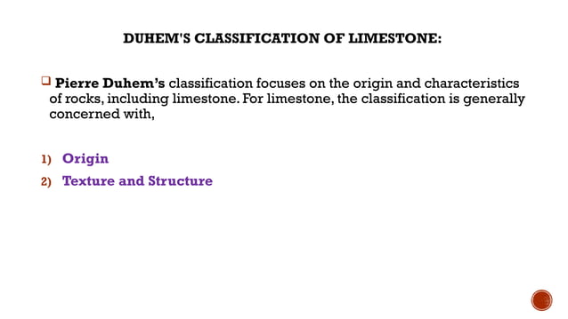 Introduction And Classification Of Limestone.pptx | Geology | Science