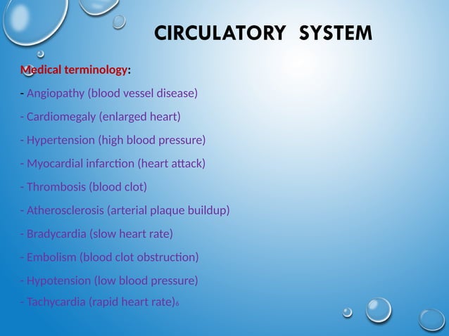 Circulatory system ,parts and functions , disease | PPTX