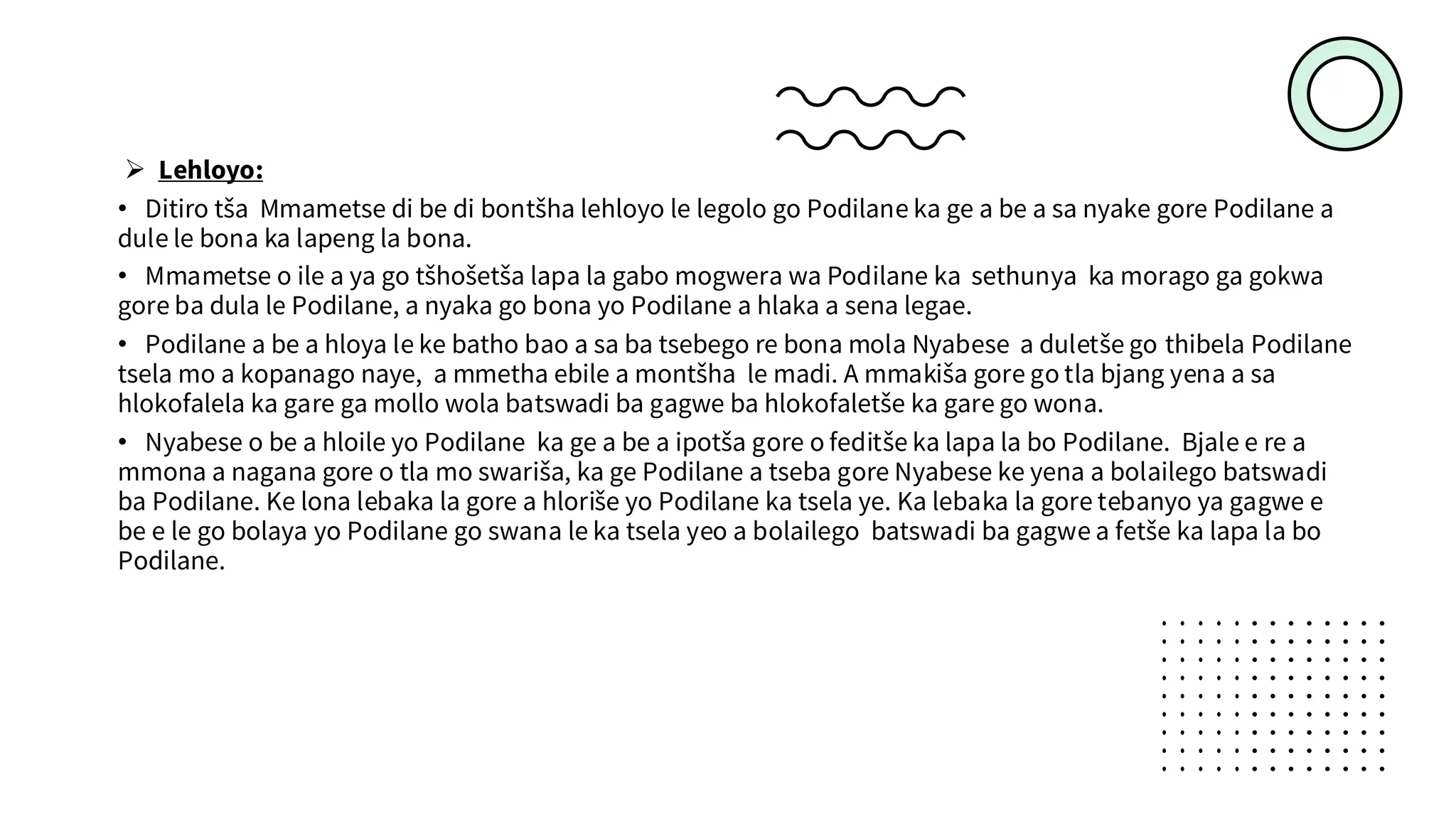 AFT 220 Morero wa tiragatšo ya Podilane Mankga-Tlhokwana | PDF