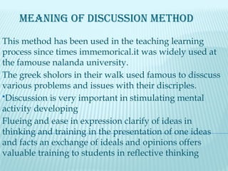 Discussion method with brief explanation.pptx