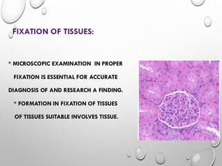 CLINICAL LABORATORY TECHNOLOGY -HISTOPATHOLOGY FIXATION OF TISSUES ...