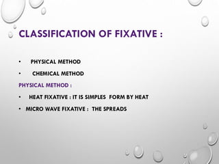 CLINICAL LABORATORY TECHNOLOGY -HISTOPATHOLOGY FIXATION OF TISSUES ...