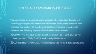 Clinical laboratory technology - Stool sample collection and processing ...