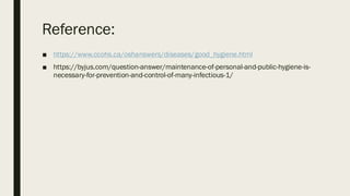CLT - Maintenance of Hygiene and Infection Control Practices | PDF