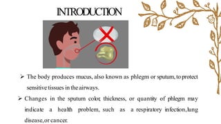 CLINICAL LABORATORY TECHNOLOGY-SPUTUM SAMPLE COLLECTION TECHNIQUES | PPT