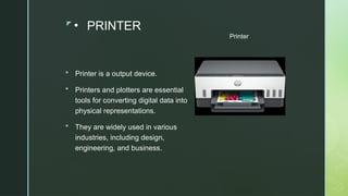 Printer and it's types that is impact printer and non impact printer ...