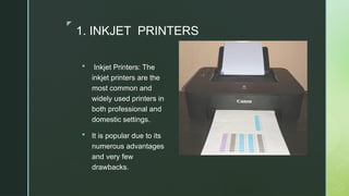 Printer and it's types that is impact printer and non impact printer ...
