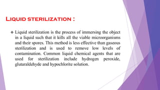 Sterilization and disinfection-- //ppt-- | PDF