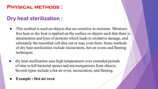 Sterilization and disinfection-- //ppt-- | PDF