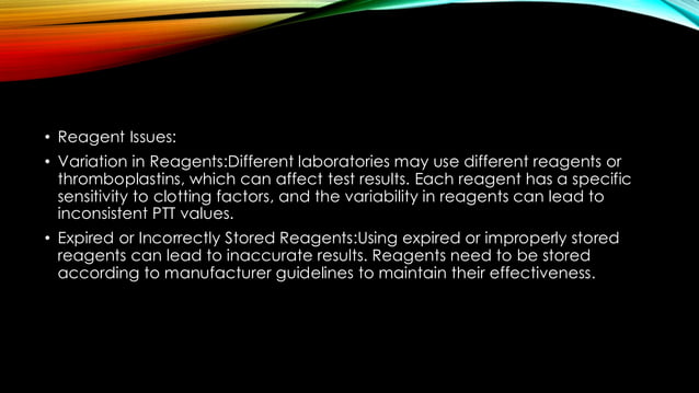 Clinical Laboratory Technology Partial Thromboplastin Time Ppt 4423