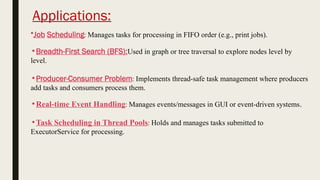 Queue collection of Frame work in oops through java | PPTX ...