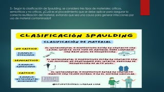 Uso de materiales recomendaciones, clasificación de spaulding | PPTX